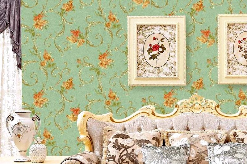 Wallpaper Vintage - Wallpaper Bunga Antik - Nirwana Deco Jogja