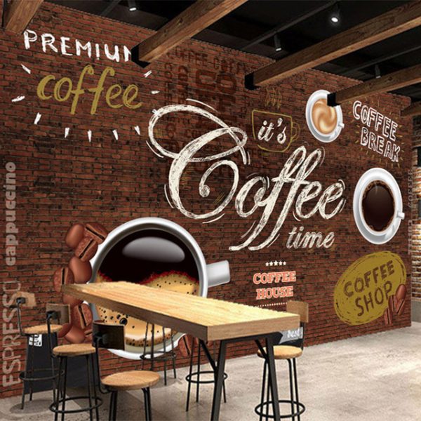 Desain Cafe Yang Keren Dengan Wallpaper Dinding - Nirwana Deco Jogja