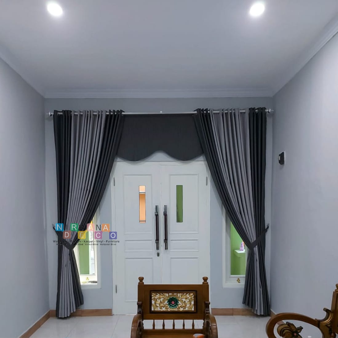 Pemasangan Gorden Di Jalan Wisanggeni, Srimulyo, Piyungan, Bantul