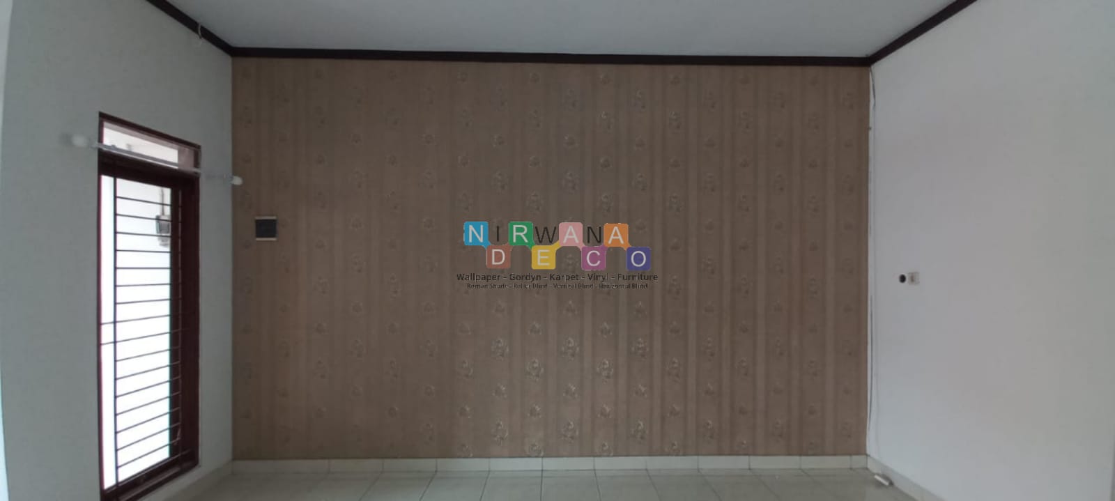 Pemasangan Wallpaper Di Pramita Lab, Terban, Yogyakarta - Nirwana Deco