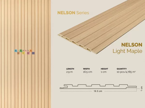 Jual WPC Nelson Light Maple - Nirwana Deco