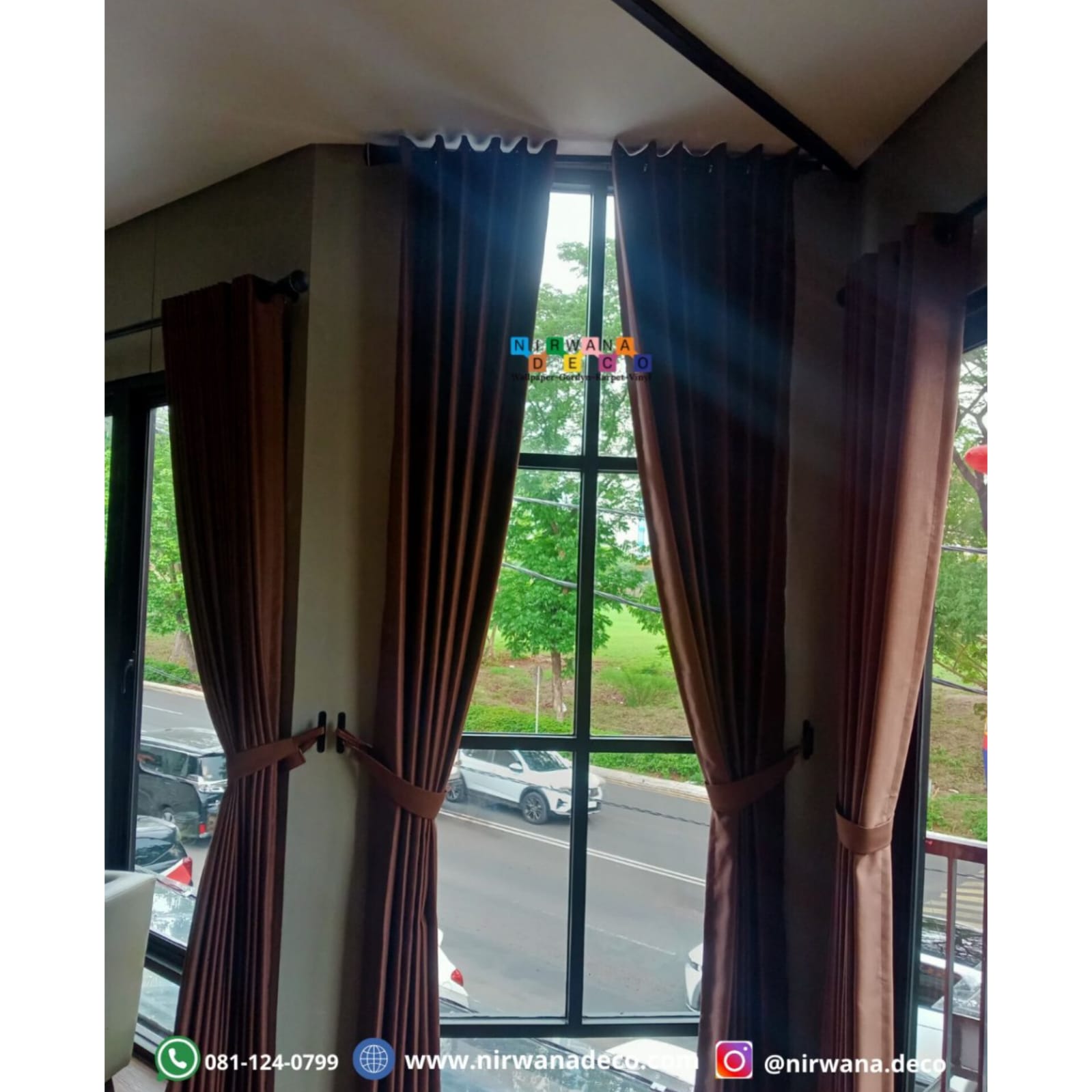 Pemasangan Gordyn Di UNESA Surabaya Barat - Nirwana Deco