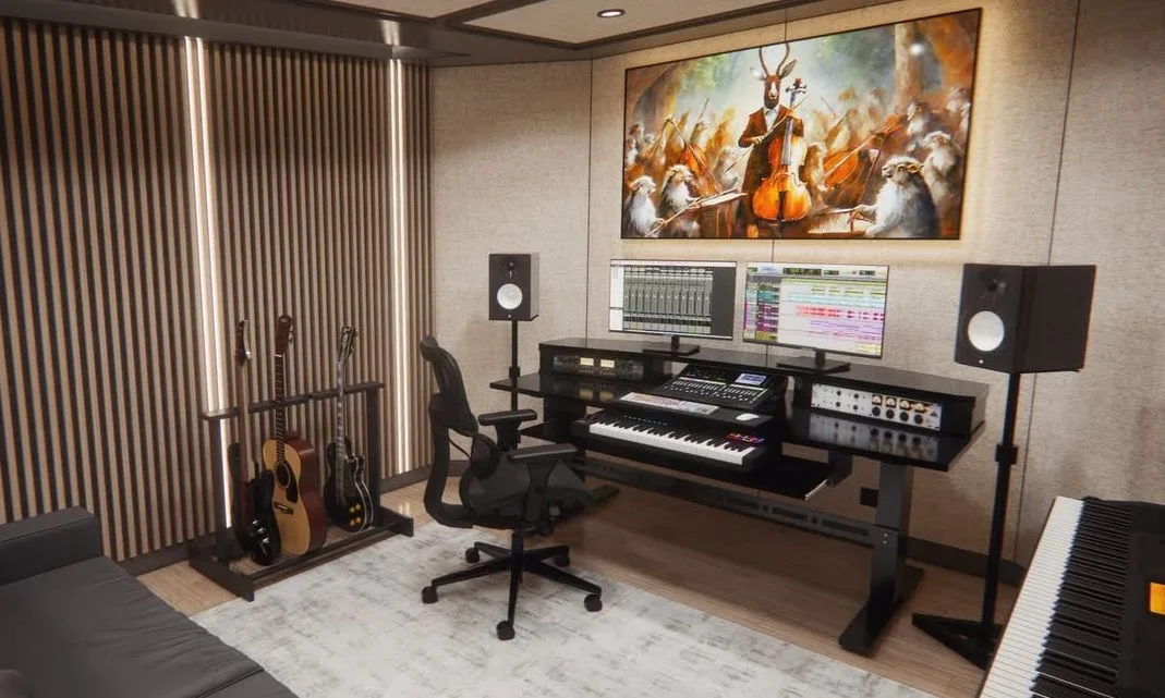 Desain Dekorasi Studio Musik Minimalis - Nirwana Deco