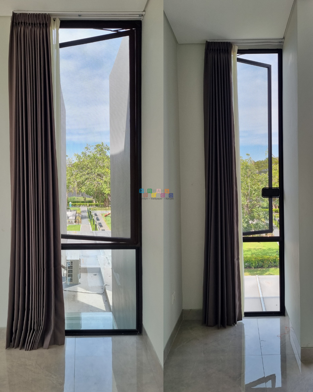 Pemasangan Gordyn dan Roller Blind oleh Nirwana Deco di Pelican Hill ...